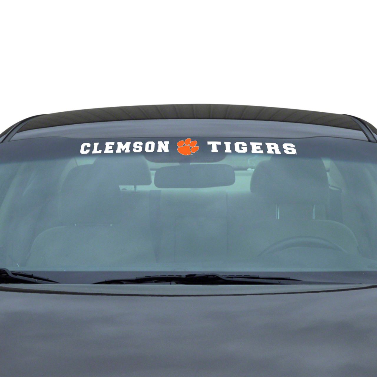 Camaro Windshield Decal with Clemson University Logo; White (Universal ...