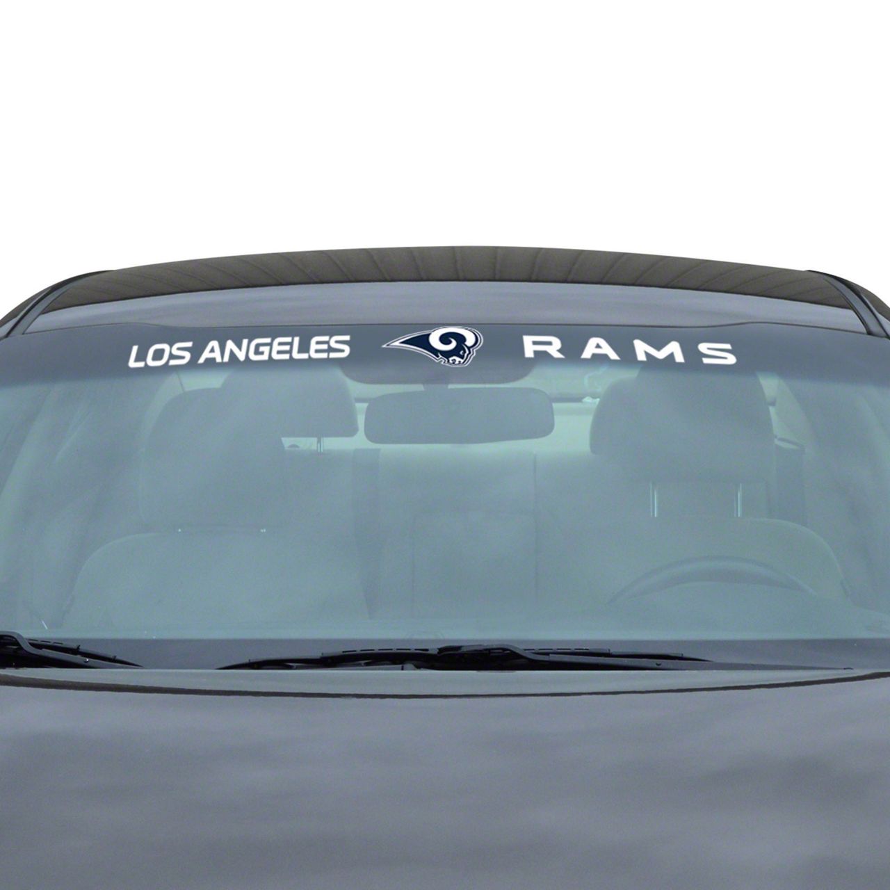 Camaro Windshield Decal with Los Angeles Rams Logo; White (Universal ...
