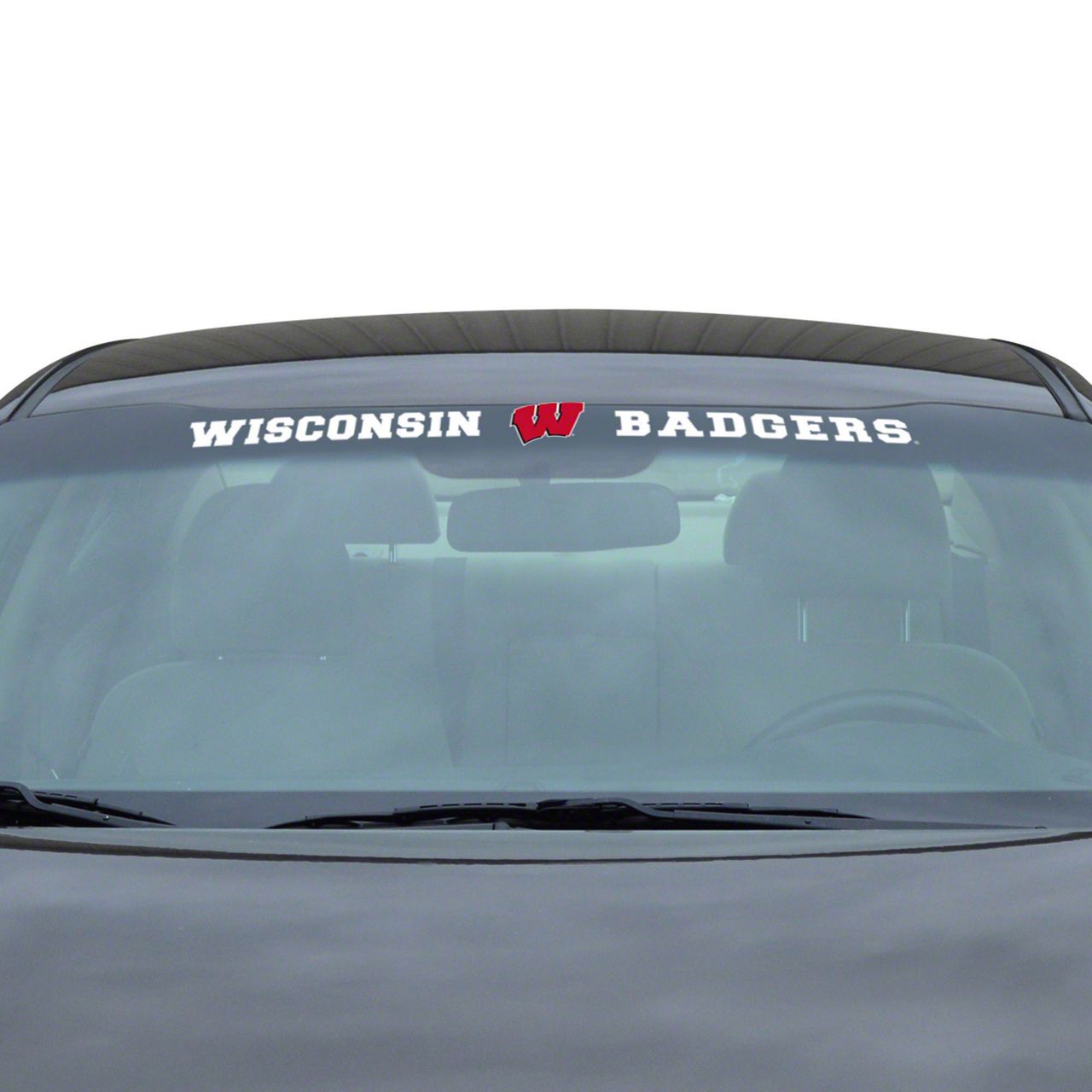 Camaro Windshield Decal with University of Wisconsin Logo; White ...