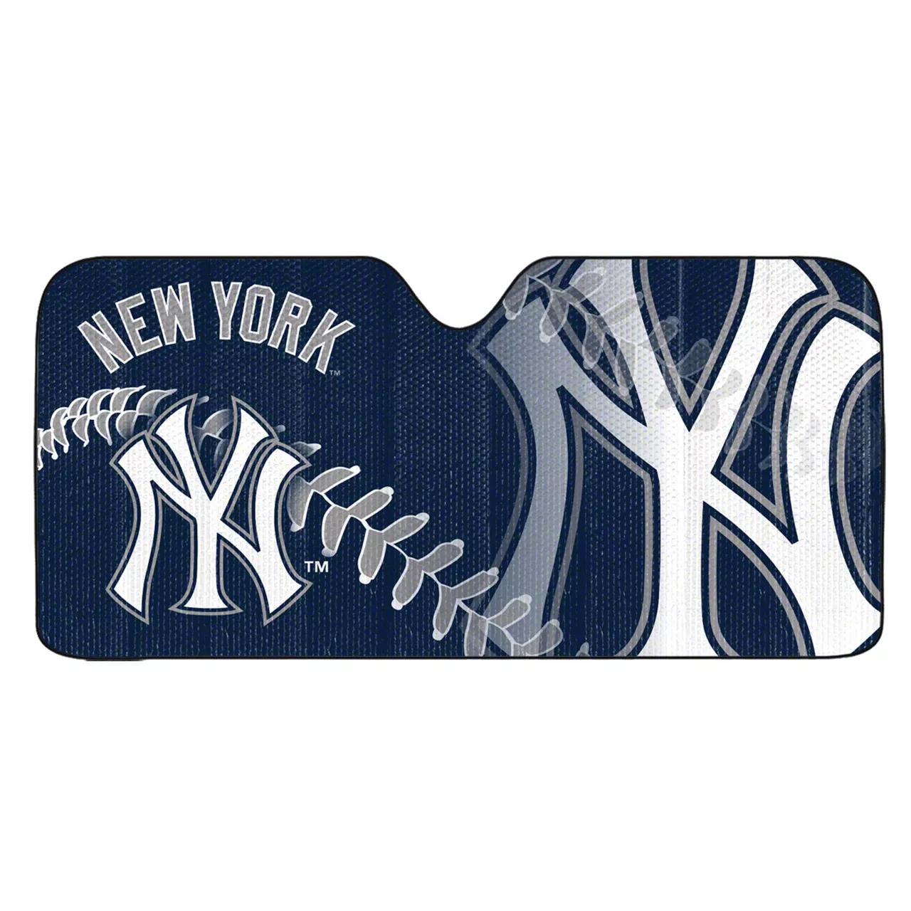 Camaro Windshield Sun Shade with New York Yankees Logo; Blue (Universal ...