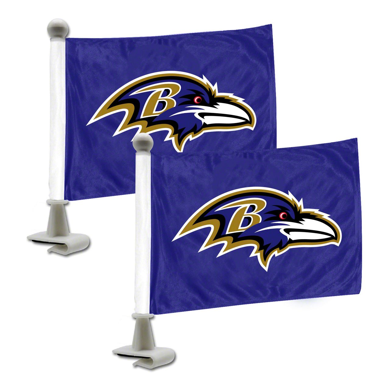 Challenger Ambassador Flags with Baltimore Ravens Logo; Black ...