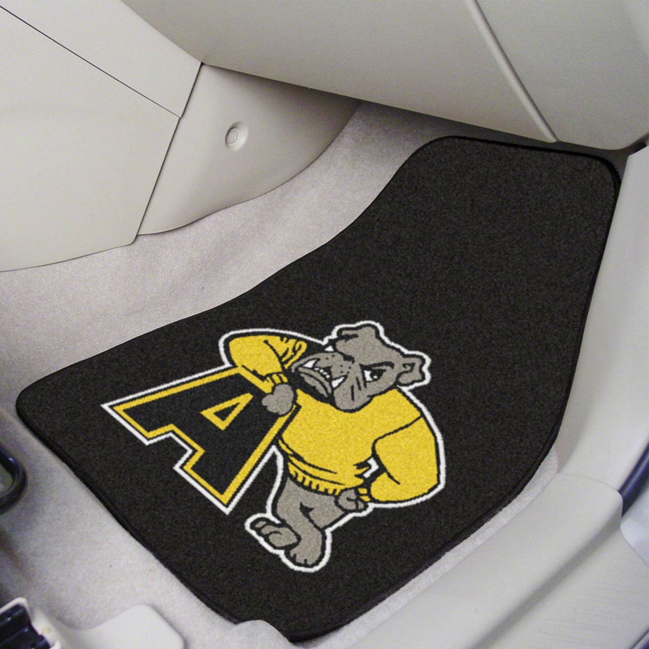 Challenger Carpet Front Floor Mats with Adrian College Logo; Black ...