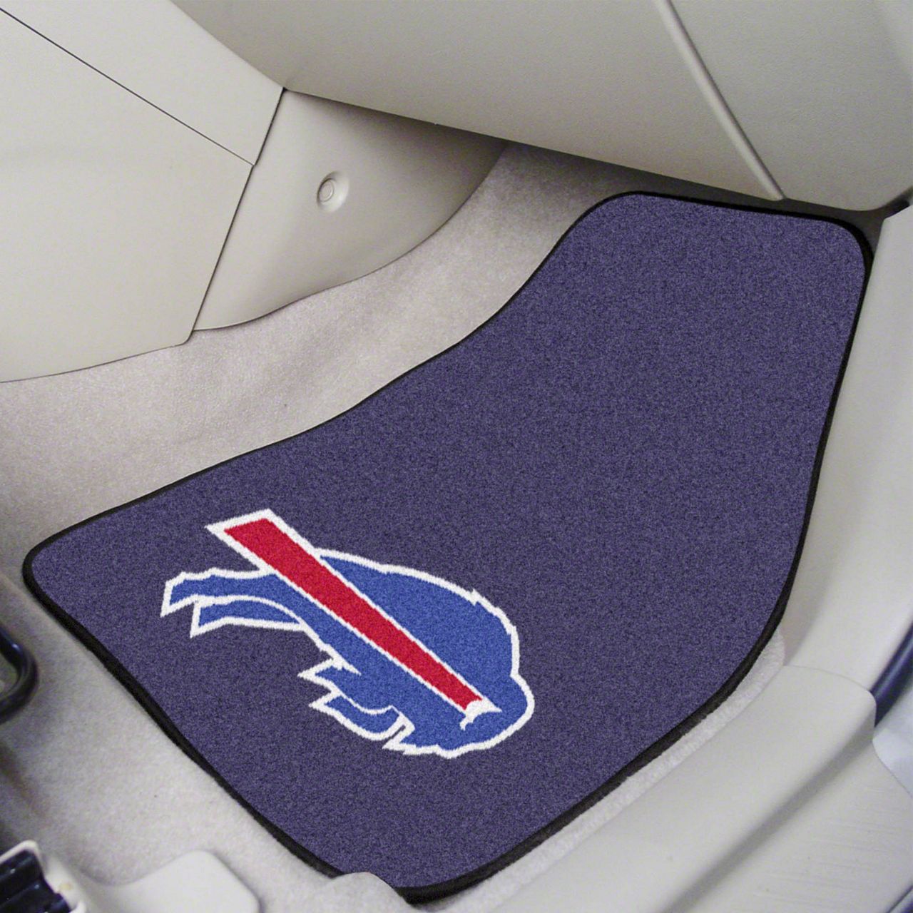 Challenger Carpet Front Floor Mats with Buffalo Bills Logo; Blue ...