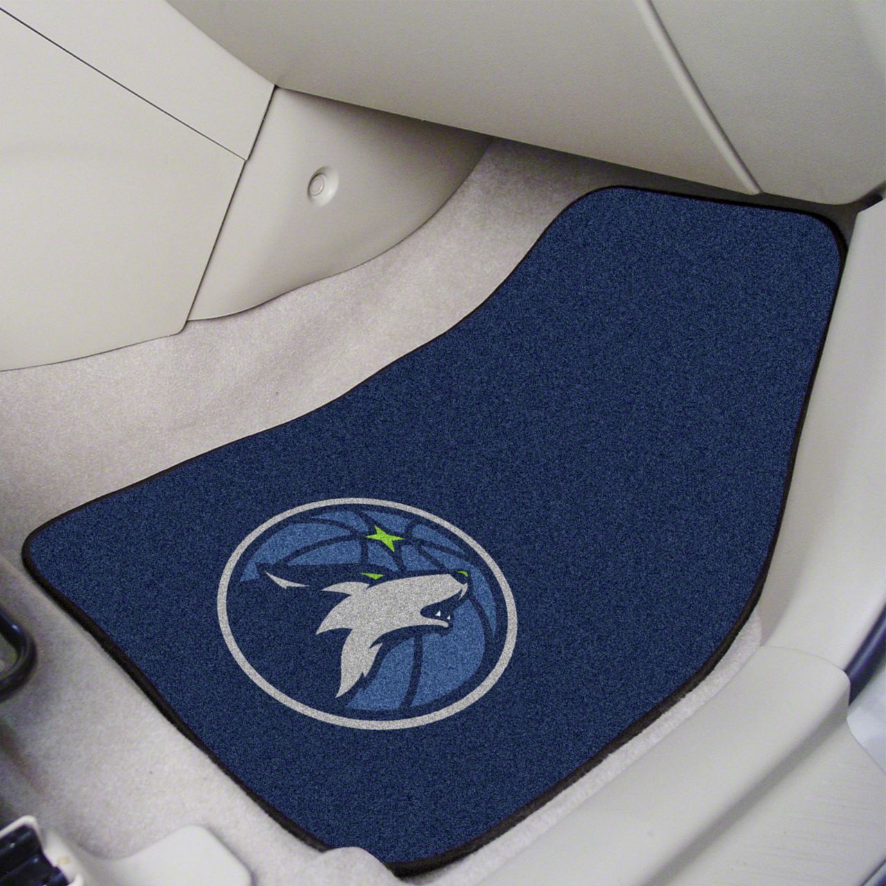 Challenger Carpet Front Floor Mats with Minnesota Timberwolves Logo ...