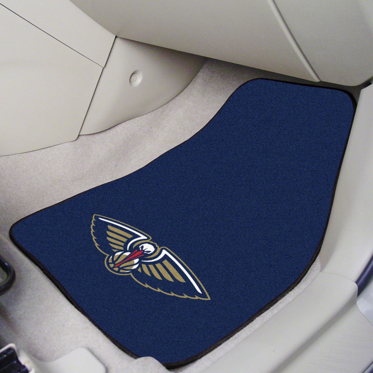 Challenger Carpet Front Floor Mats with New Orleans Pelicans Logo; Navy ...