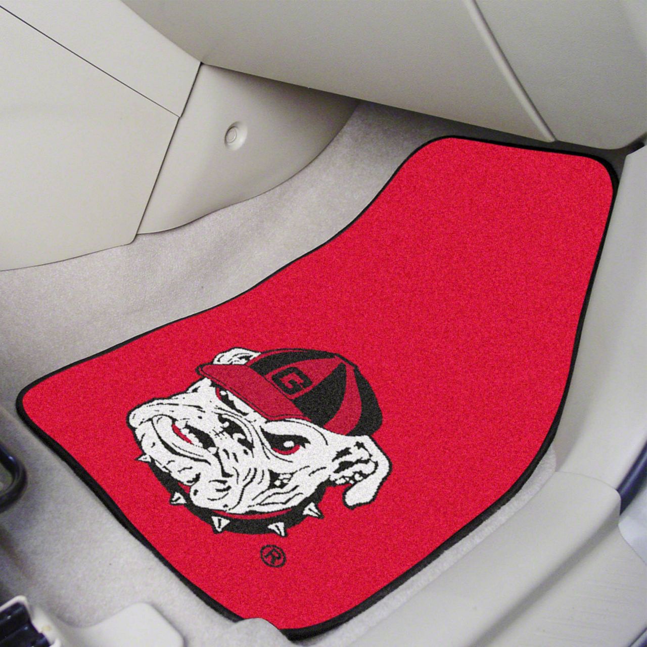 Challenger Carpet Front Floor Mats with University of Georgia Logo; Red ...