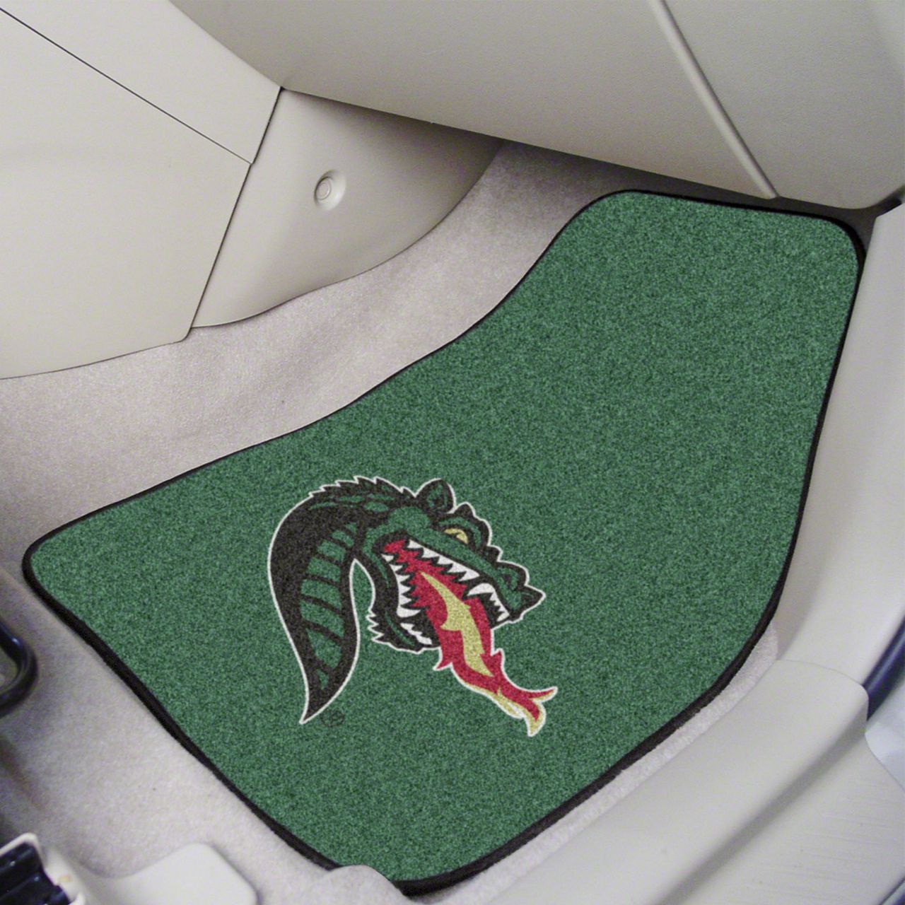 Challenger Carpet Front Floor Mats with University of UAB Logo; Green ...