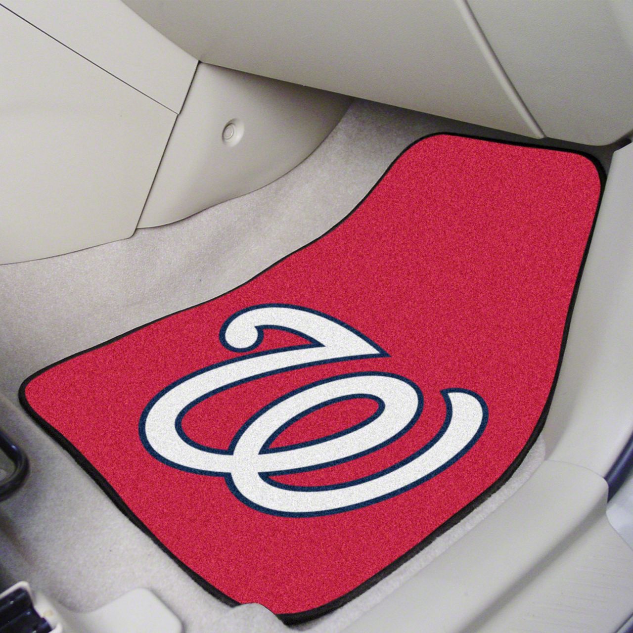 Challenger Carpet Front Floor Mats with Washington Nationals Logo; Red ...