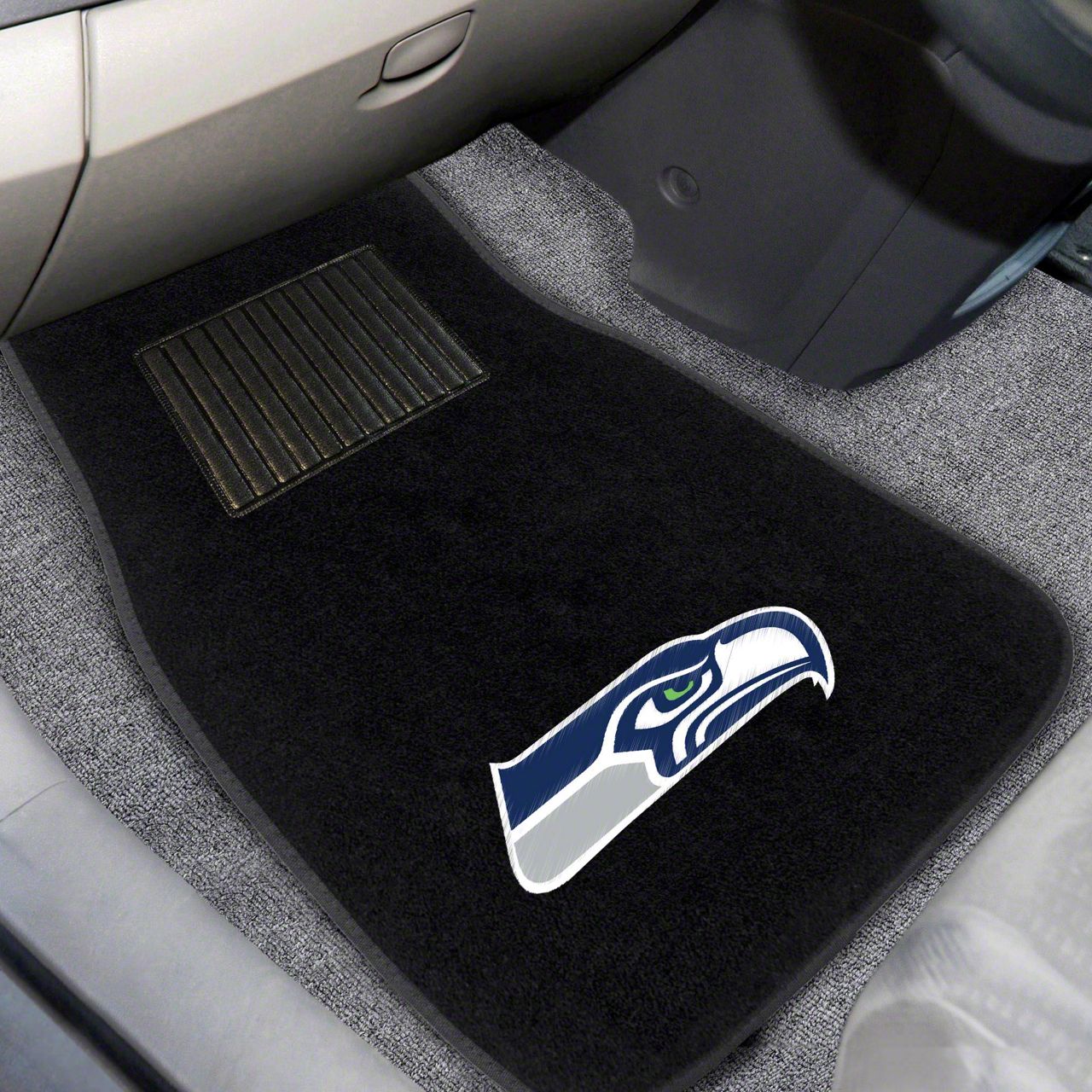 Challenger Embroidered Front Floor Mats with Seattle Seahawks Logo ...