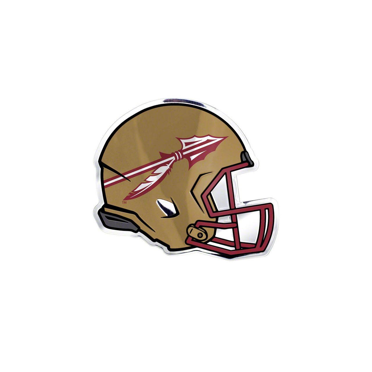 Challenger Florida State University Embossed Helmet Emblem; Garnet ...