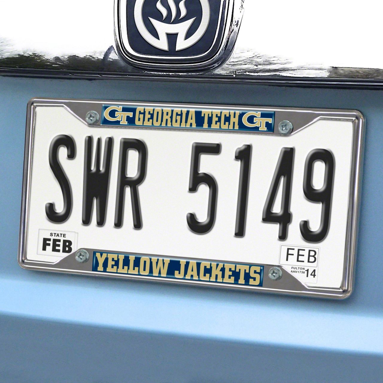 Challenger License Plate Frame with Georgia Tech Logo; Blue (Universal ...