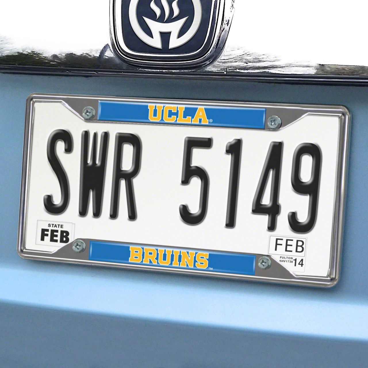 Challenger License Plate Frame with UCLA Logo; Chrome (Universal; Some ...