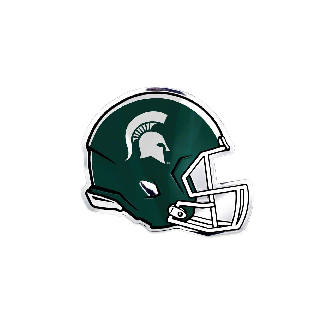 Challenger Michigan State University Embossed Helmet Emblem; Green ...