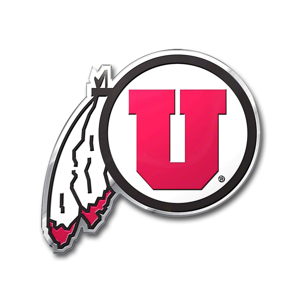 Challenger University of Utah Embossed Emblem; Red (Universal; Some ...