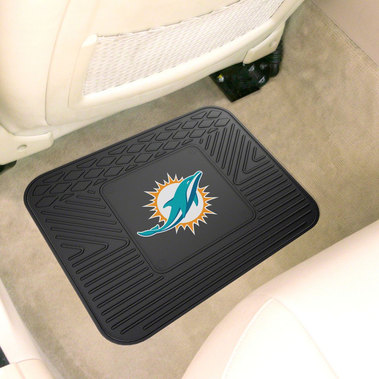 Challenger Utility Mat with Miami Dolphins Logo; Black (Universal; Some ...
