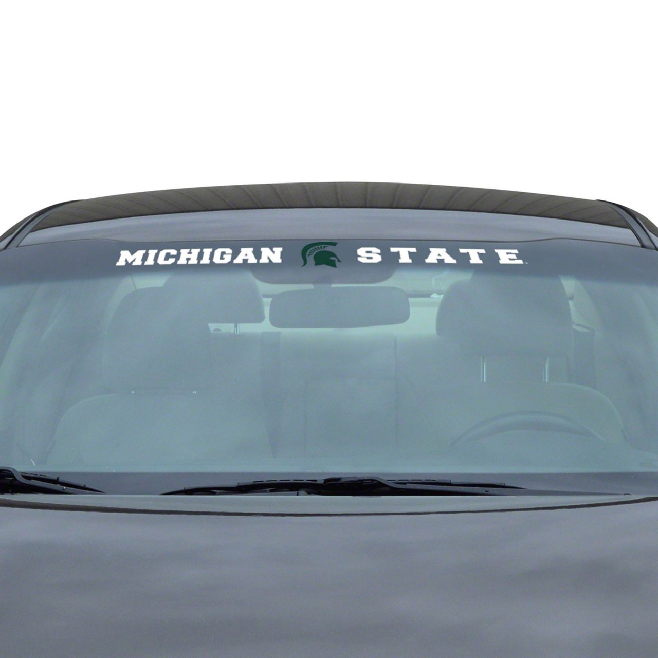 Challenger Windshield Decal with Michigan State University Logo; White ...