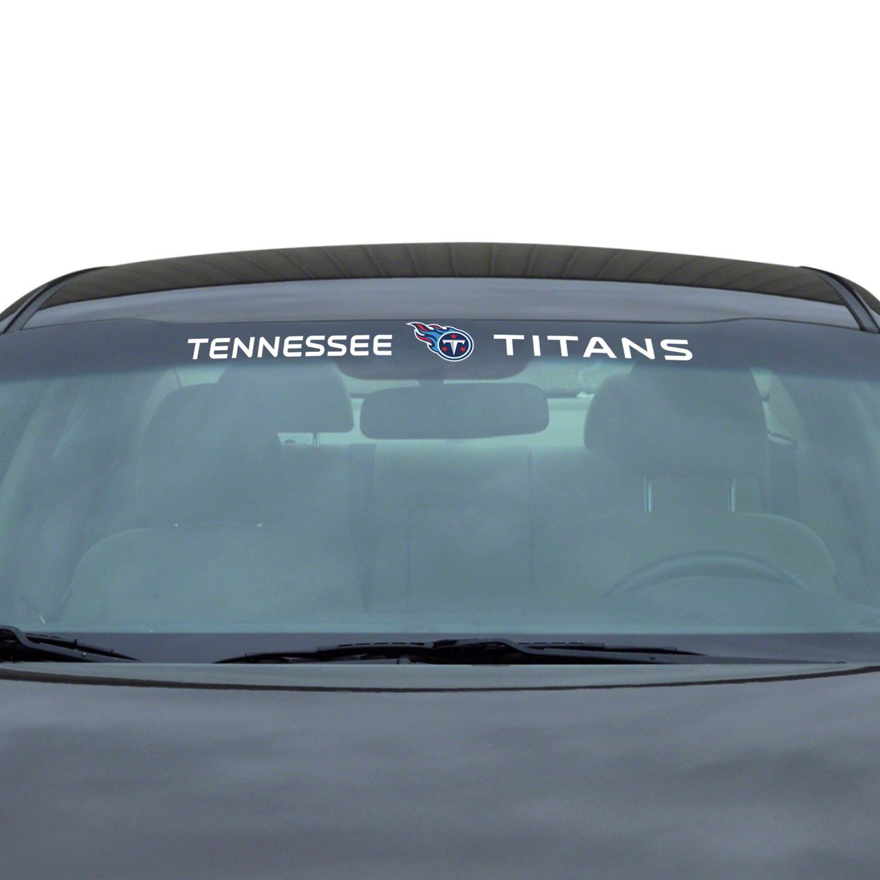 Challenger Windshield Decal with Tennessee Titans Logo; White ...