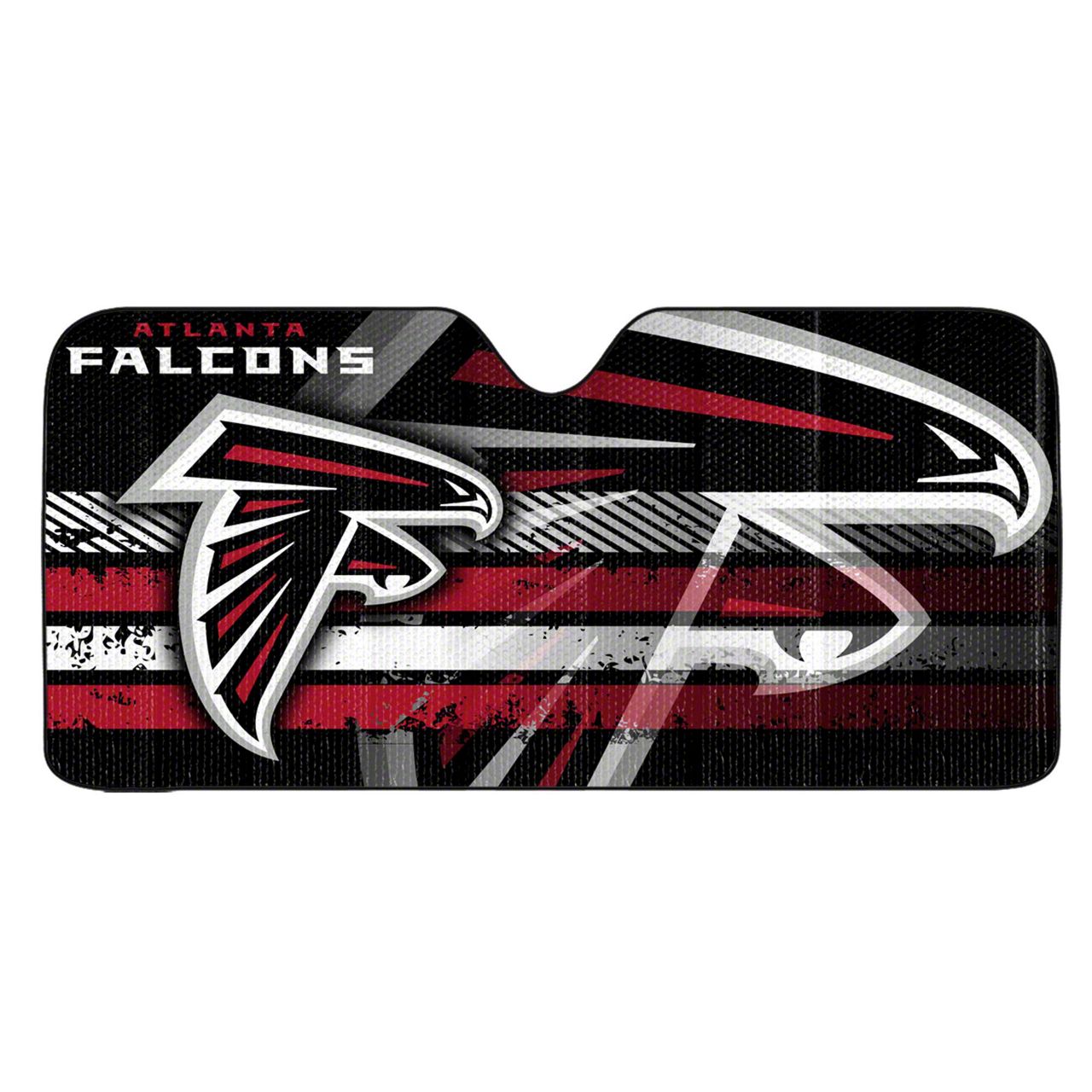 Challenger Windshield Sun Shade with Atlanta Falcons Logo; Black ...