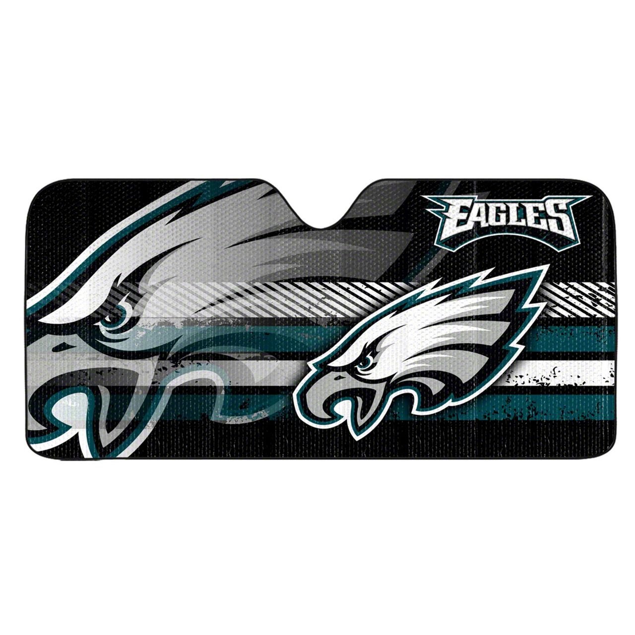 Challenger Windshield Sun Shade with Philadelphia Eagles Logo; Black ...