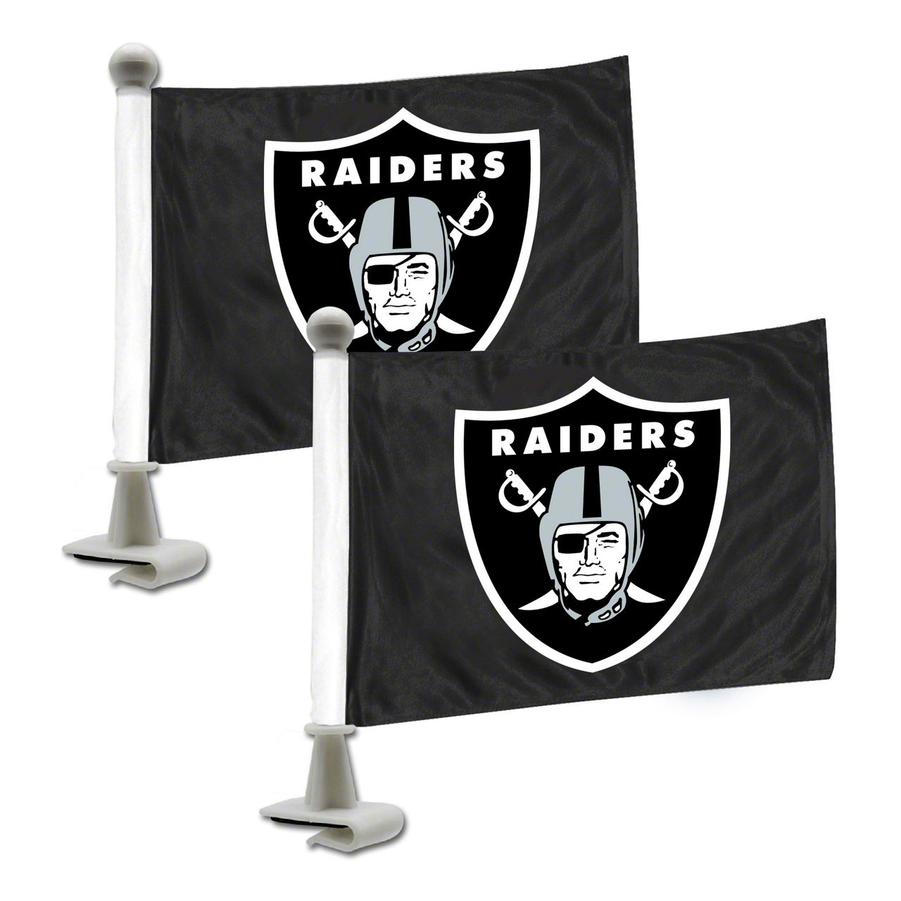 Charger Ambassador Flags with Las Vegas Raiders Logo; Black (Universal ...