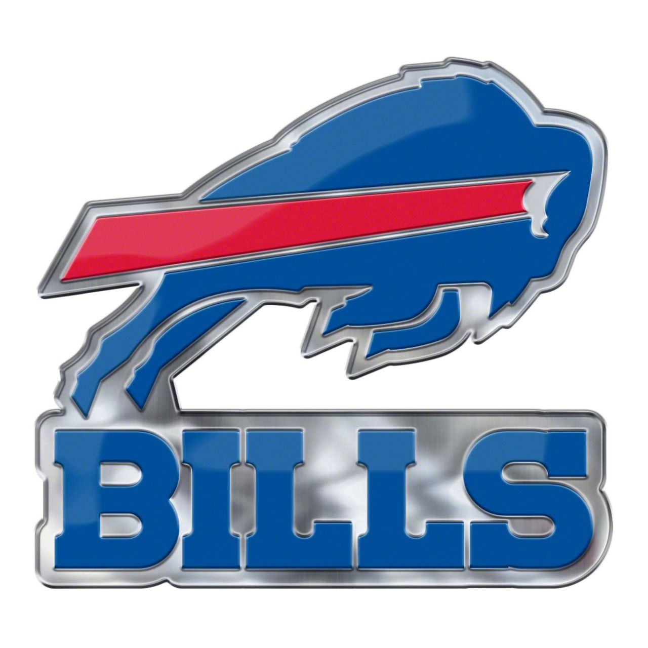 Charger Buffalo Bills Embossed Emblem; Blue and Red (Universal; Some ...