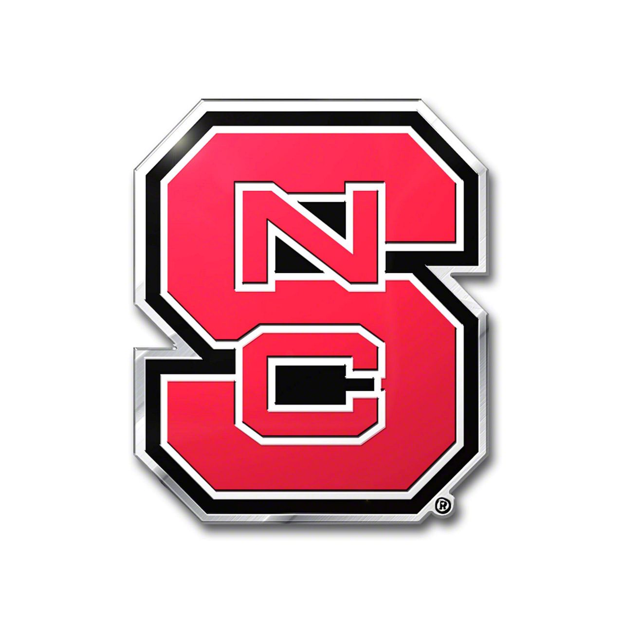 Charger NC State University Embossed Emblem; Red (Universal; Some ...