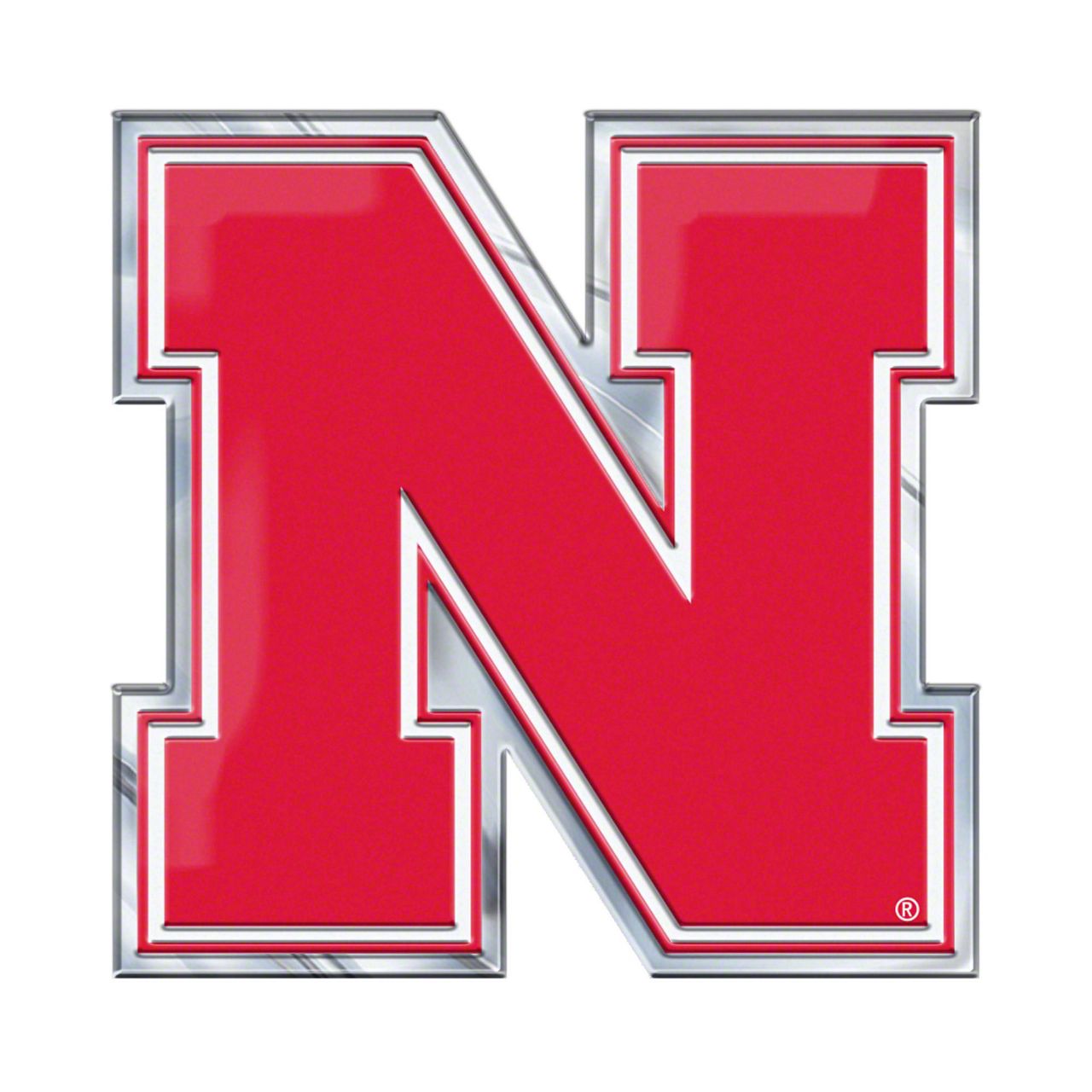 Charger University of Nebraska Embossed Emblem; Red (Universal; Some ...