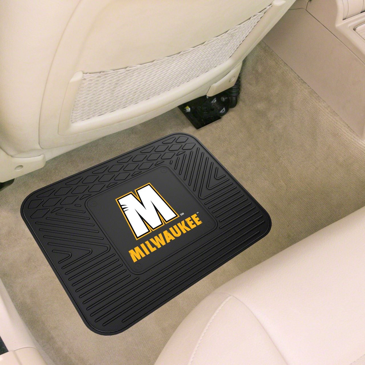 Charger Utility Mat with University of Wisconsin-Milwaukee Logo; Black ...