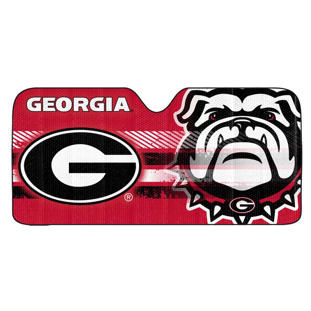 Charger Windshield Sun Shade with University of Georgia Logo; Red ...