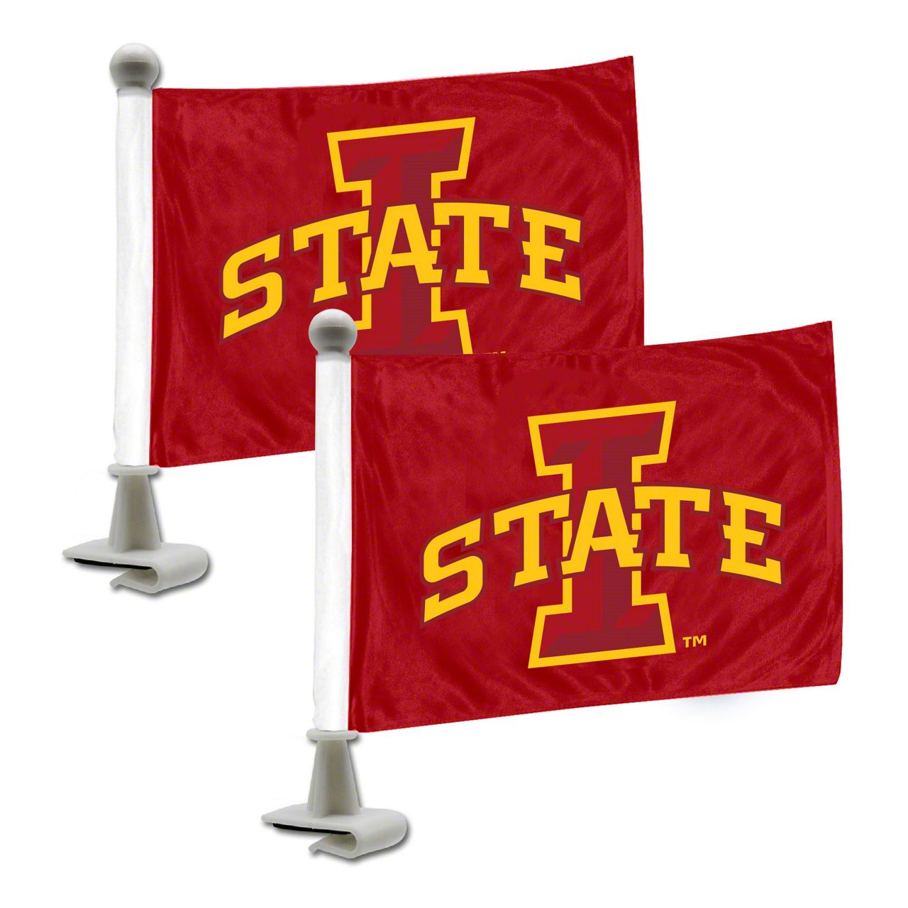 Mustang Ambassador Flags with Iowa State University Logo; Red ...