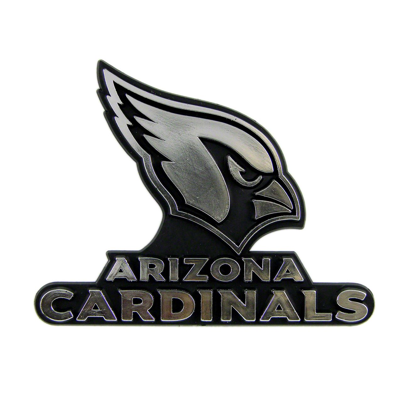 Mustang Arizona Cardinals Molded Emblem; Chrome (Universal; Some ...