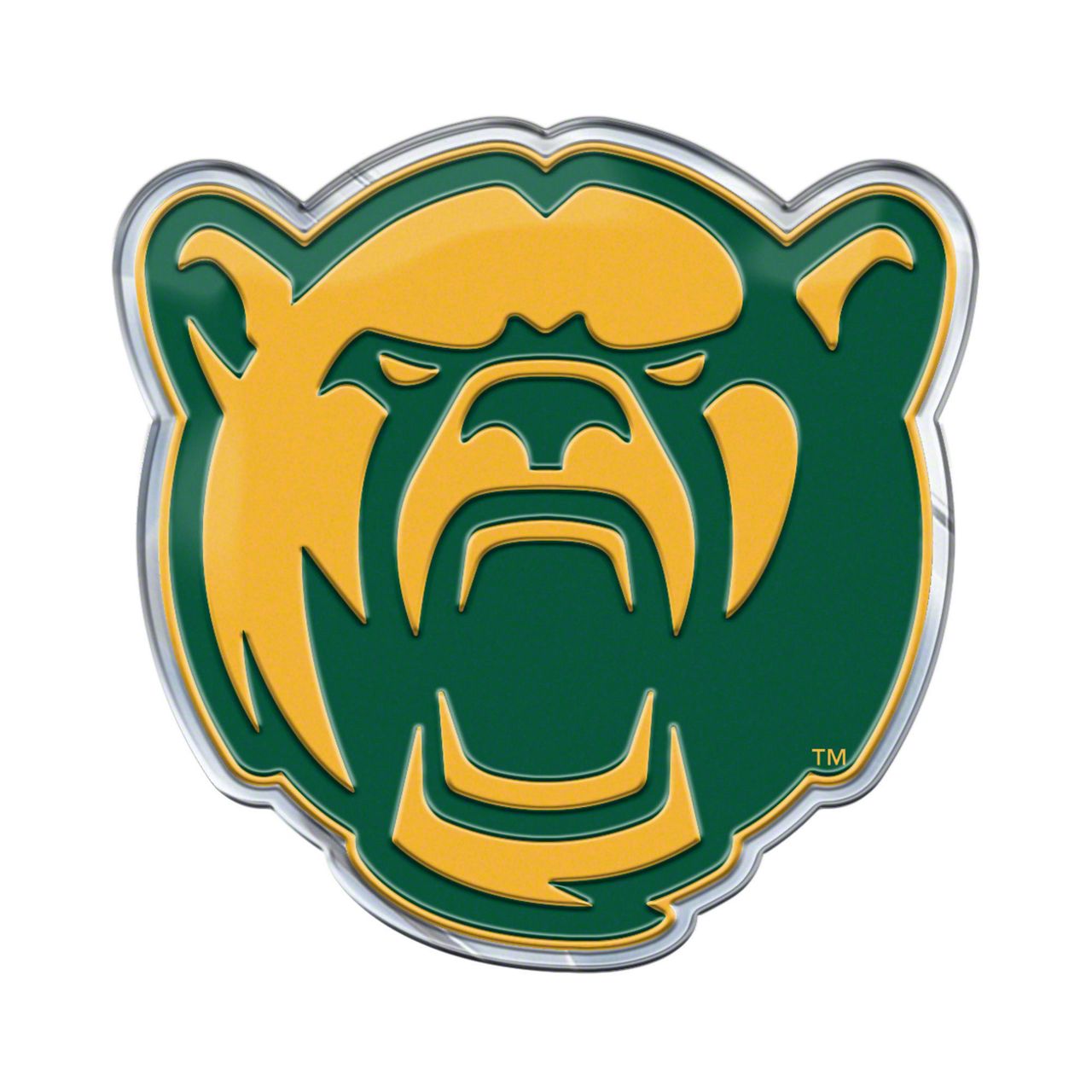 Mustang Baylor University Embossed Emblem; Green and Yellow (Universal ...