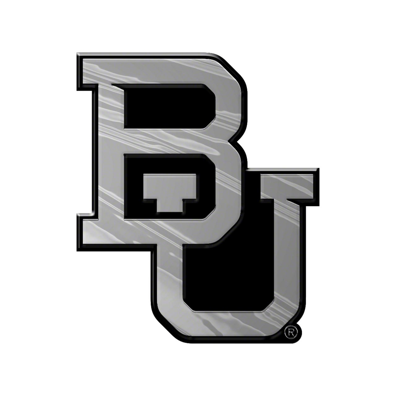 Mustang Baylor University Molded Emblem; Chrome (Universal; Some ...