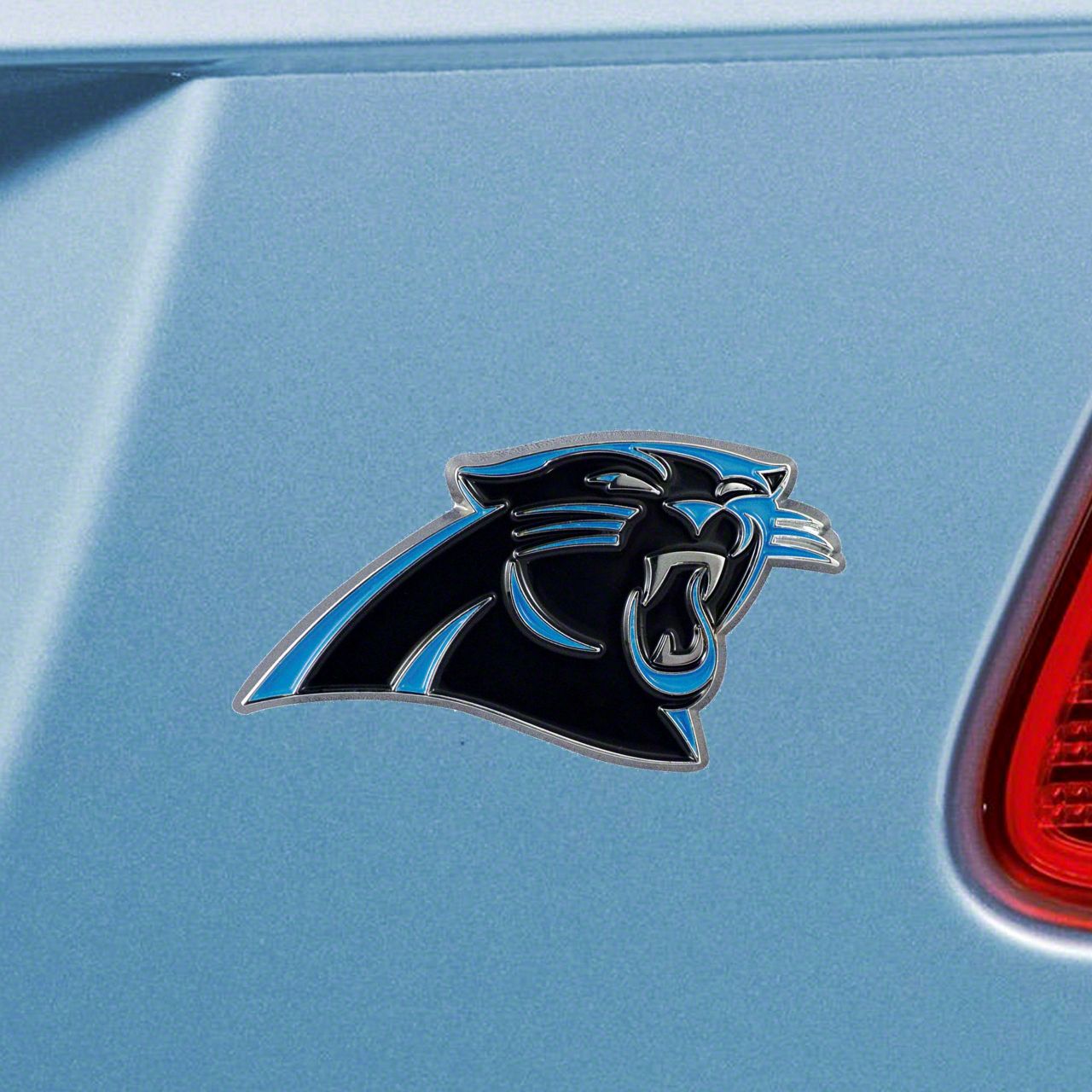 Mustang Carolina Panthers Emblem; Blue (Universal; Some Adaptation May ...