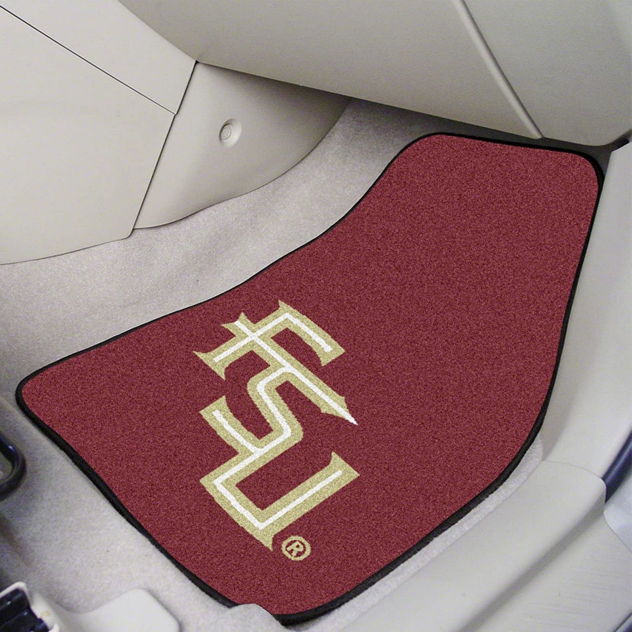 Mustang Carpet Front Floor Mats with Florida State University Logo ...