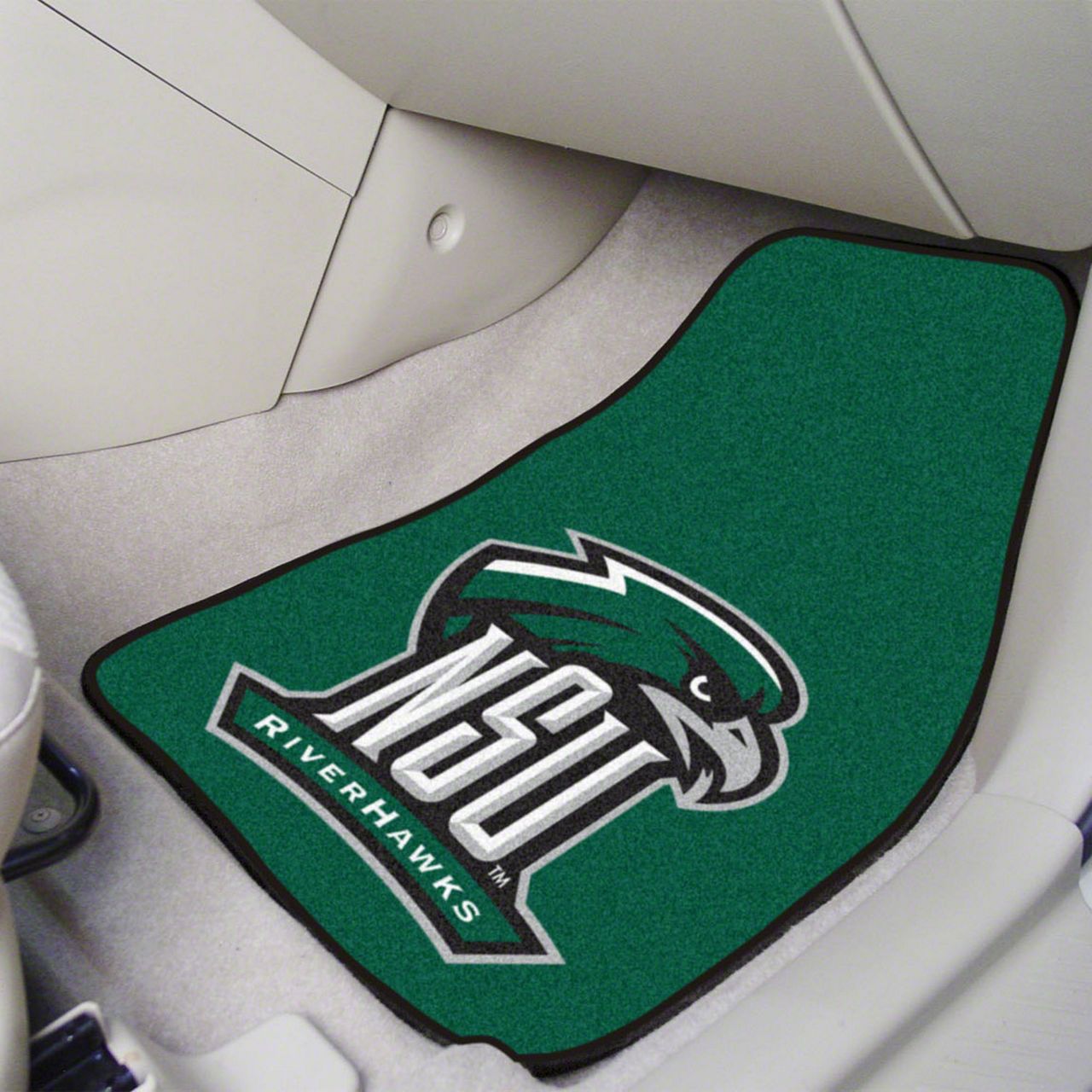 Mustang Carpet Front Floor Mats with Northeastern State University Logo ...