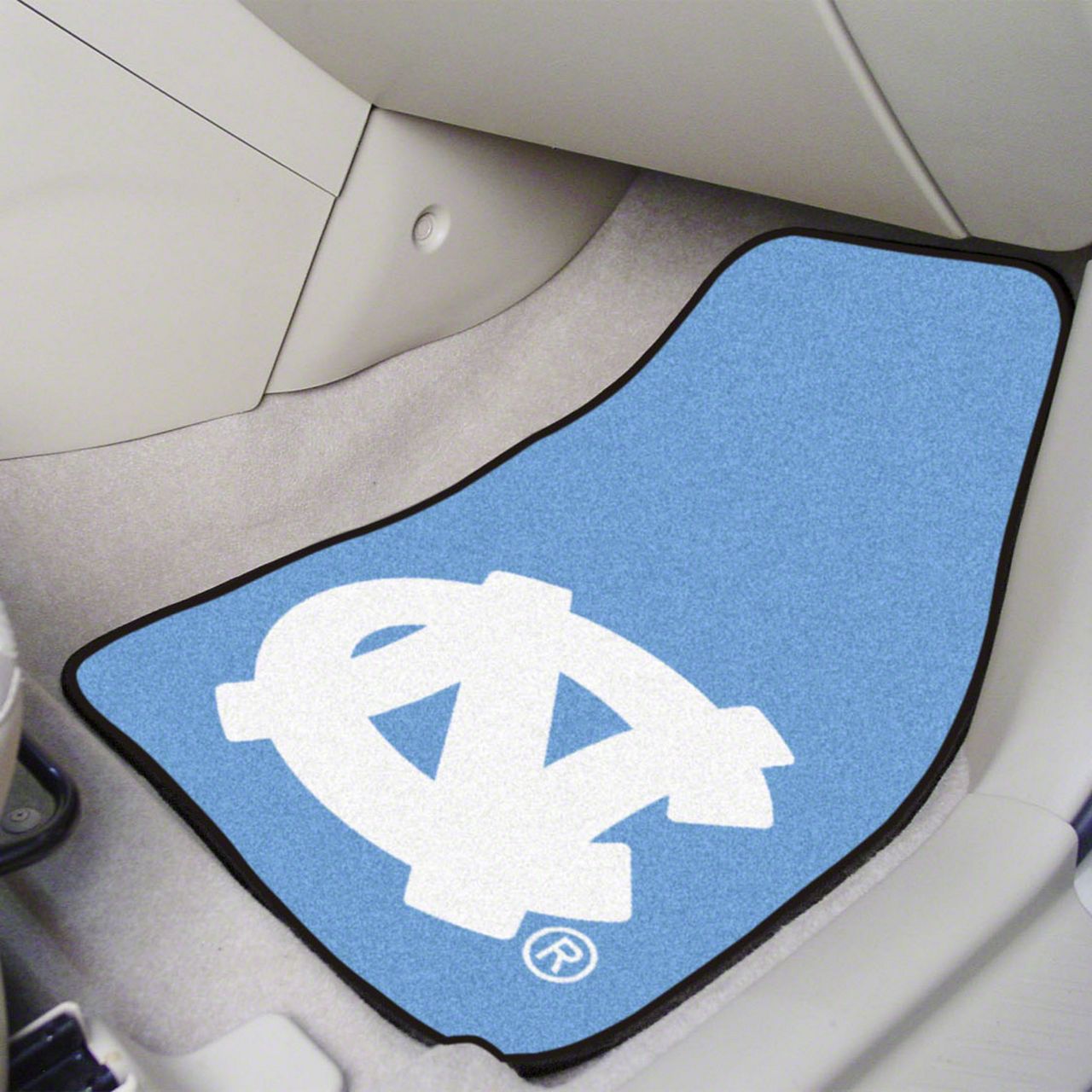 Mustang Carpet Front Floor Mats with University of North Carolina Logo ...