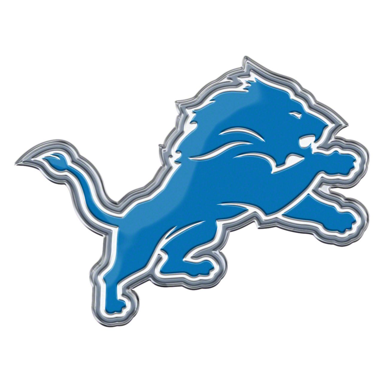 Mustang Detroit Lions Embossed Emblem; Blue (Universal; Some Adaptation ...