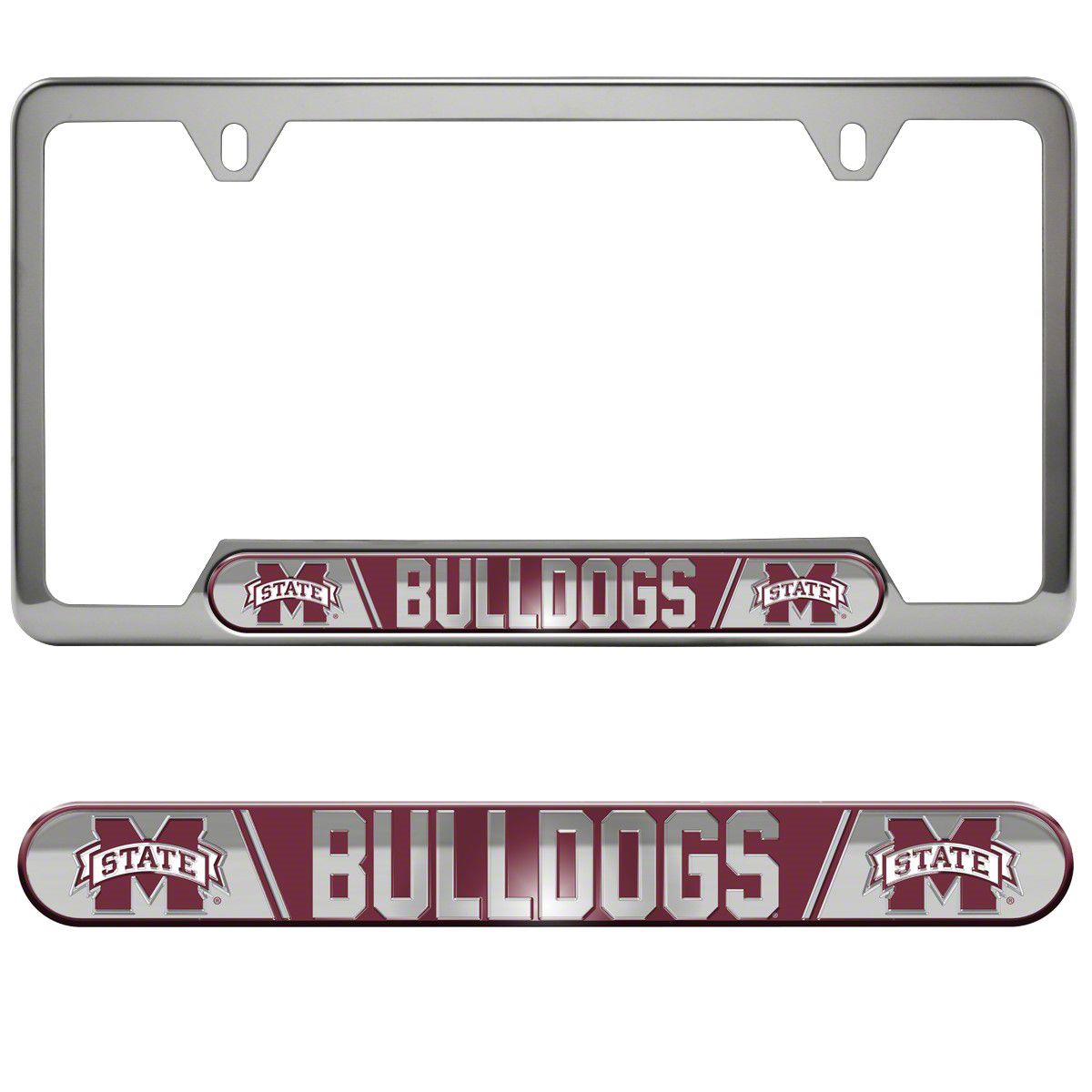 Mustang Embossed License Plate Frame with Mississippi State University ...