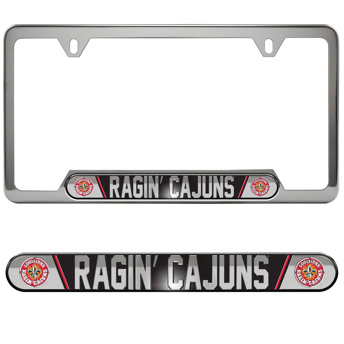 Mustang Embossed License Plate Frame with University of Louisiana ...