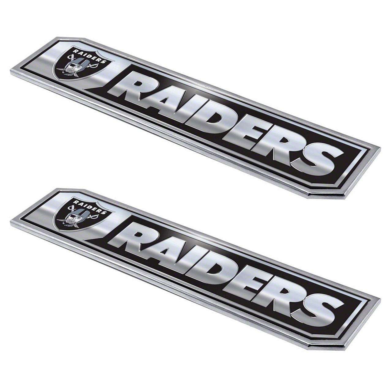 Mustang Las Vegas Raiders Embossed Emblems; Black (Universal; Some ...