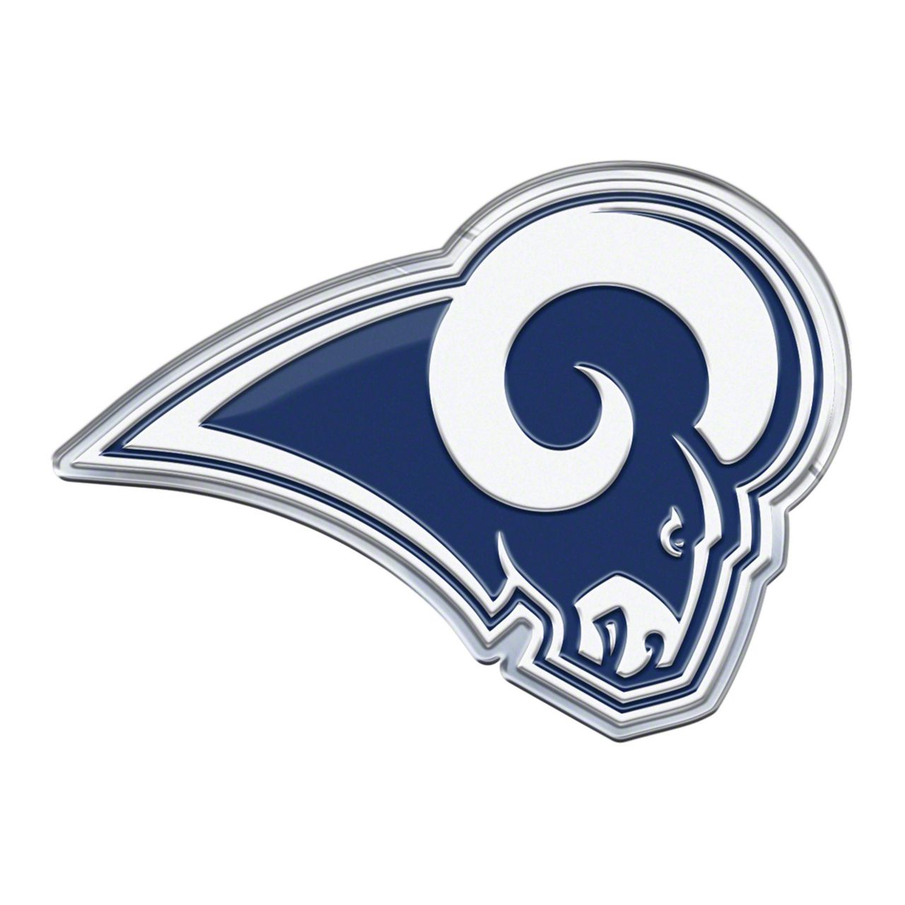 Mustang Los Angeles Rams Embossed Emblem; Blue (Universal; Some ...