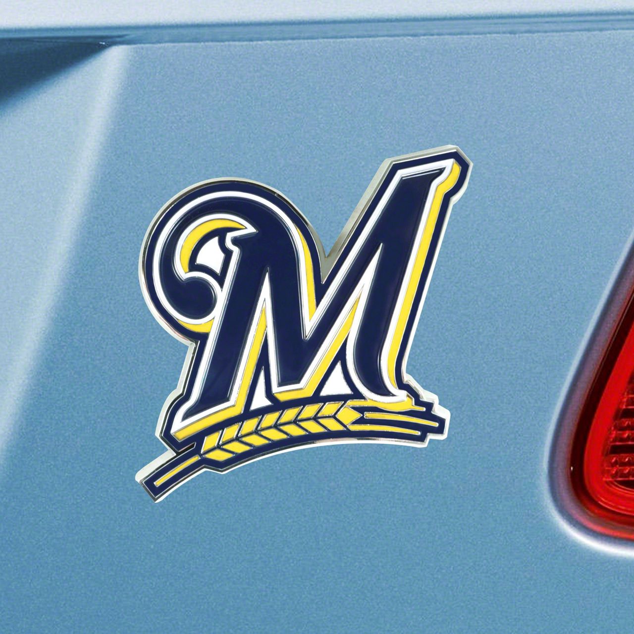 Mustang Milwaukee Brewers Emblem; Navy (Universal; Some Adaptation May ...