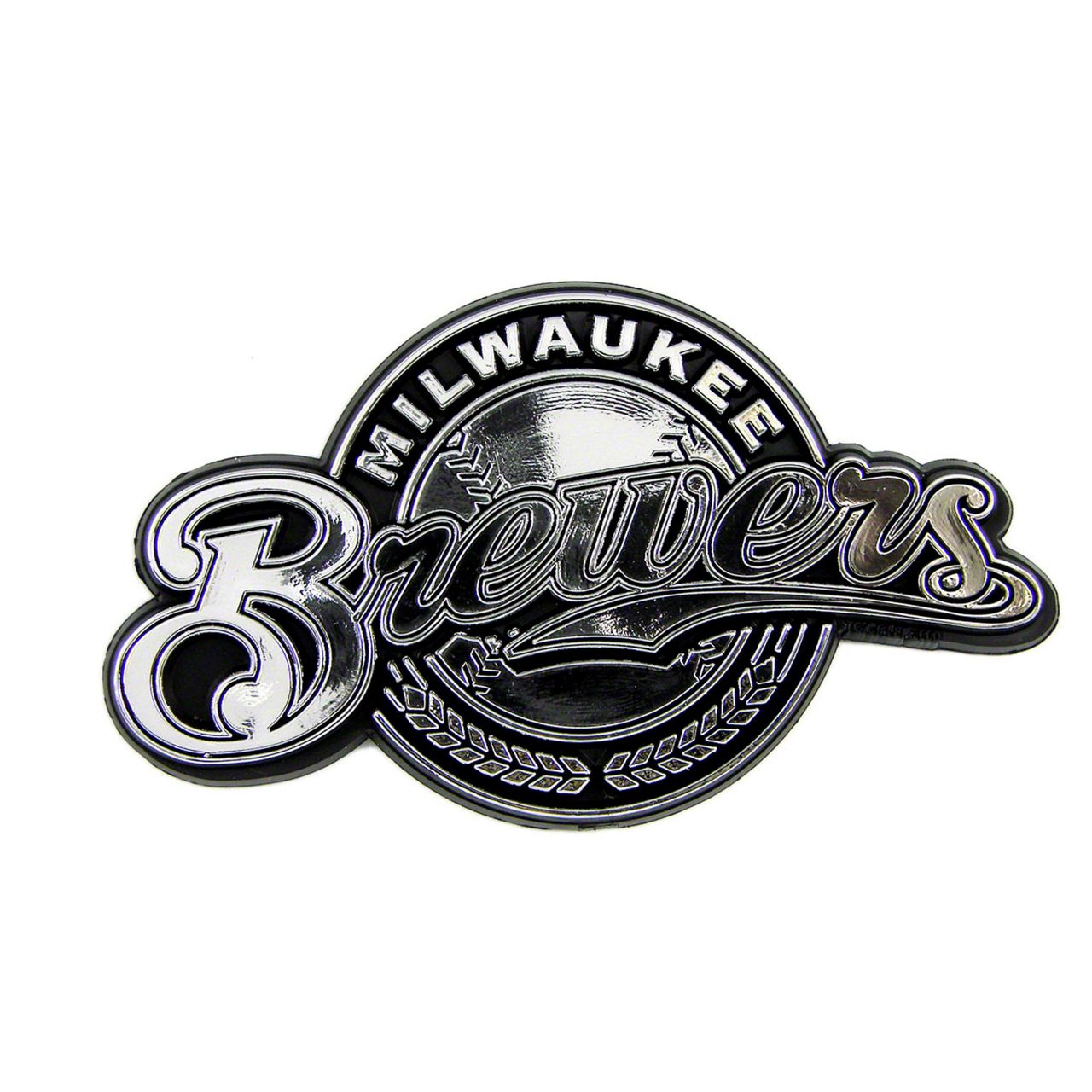 Mustang Milwaukee Brewers Molded Emblem; Chrome (Universal; Some ...