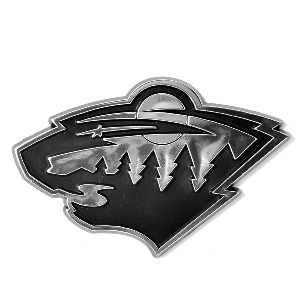 Mustang Minnesota Wild Molded Emblem; Chrome (Universal; Some ...