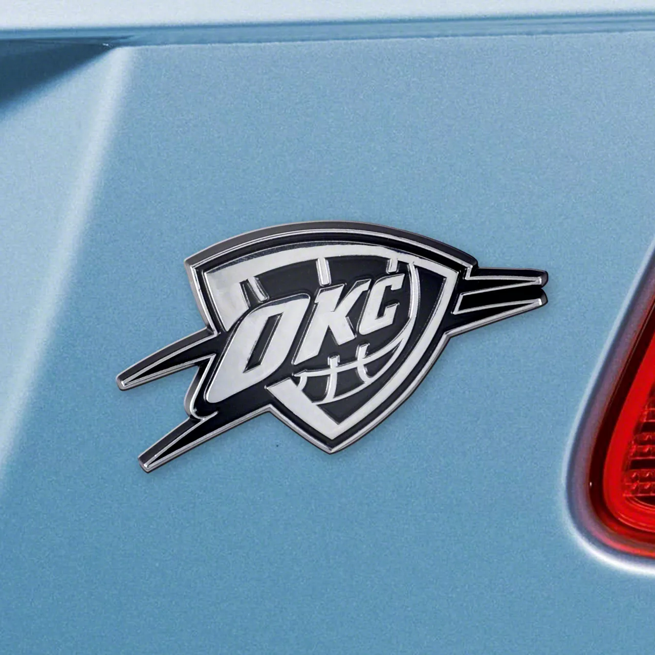 Mustang Oklahoma City Thunder Emblem; Chrome (Universal; Some ...