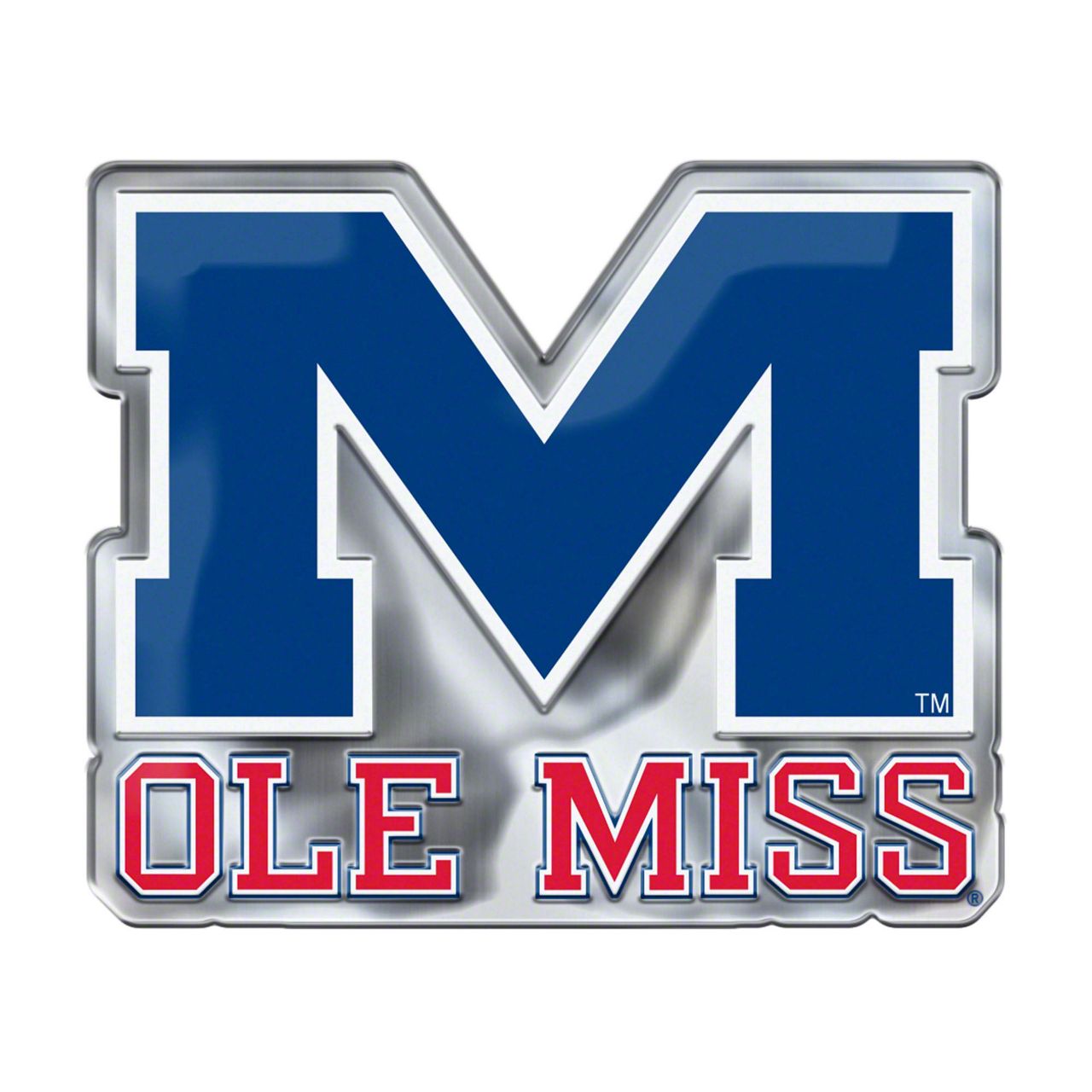Mustang Ole Miss Embossed Emblem; Navy (Universal; Some Adaptation May ...
