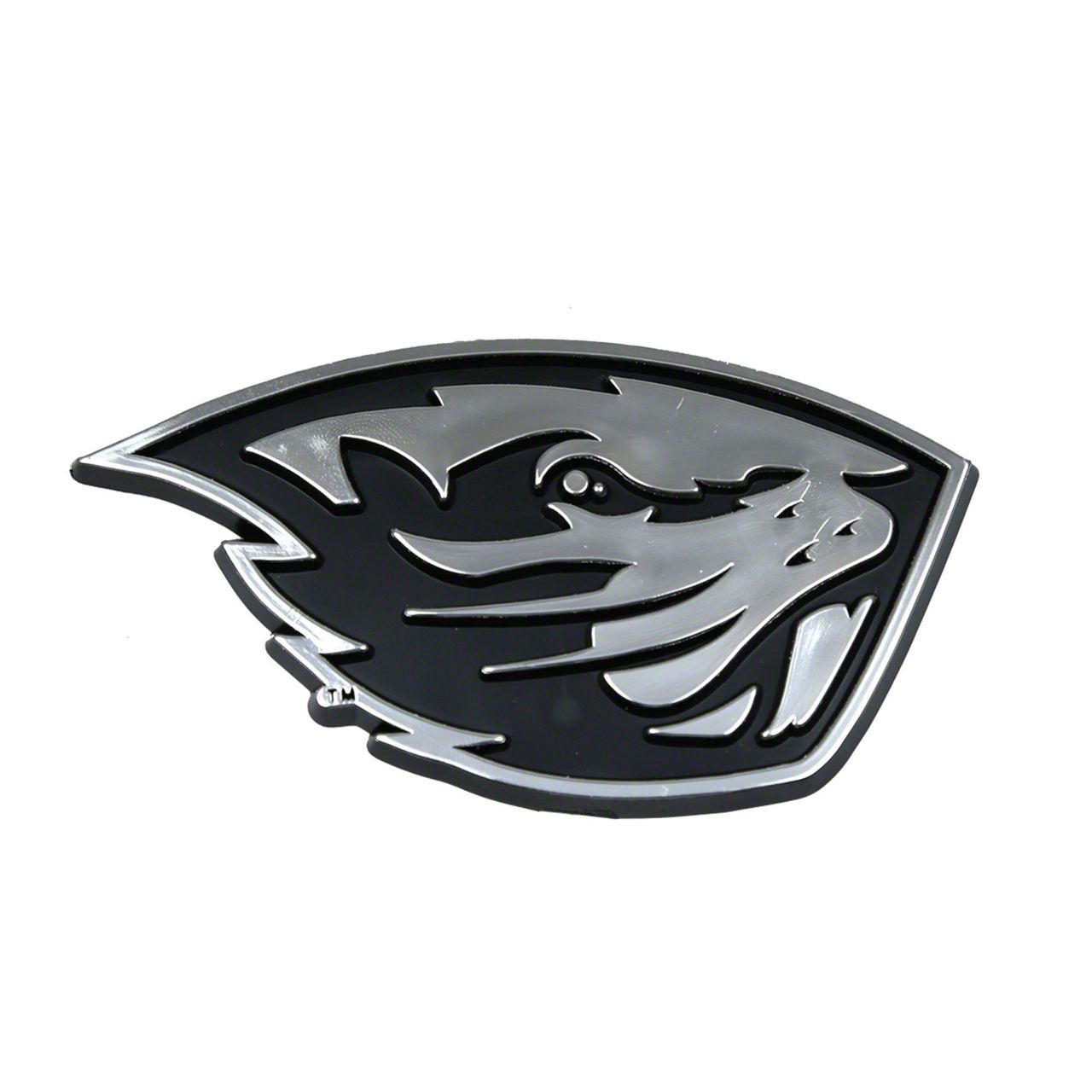 Mustang Oregon State University Molded Emblem; Chrome (Universal; Some ...