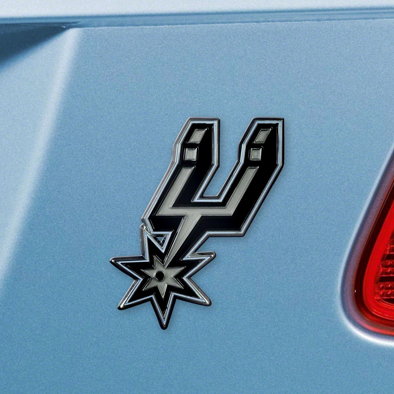 Mustang San Antonio Spurs Emblem; Black (Universal; Some Adaptation May ...