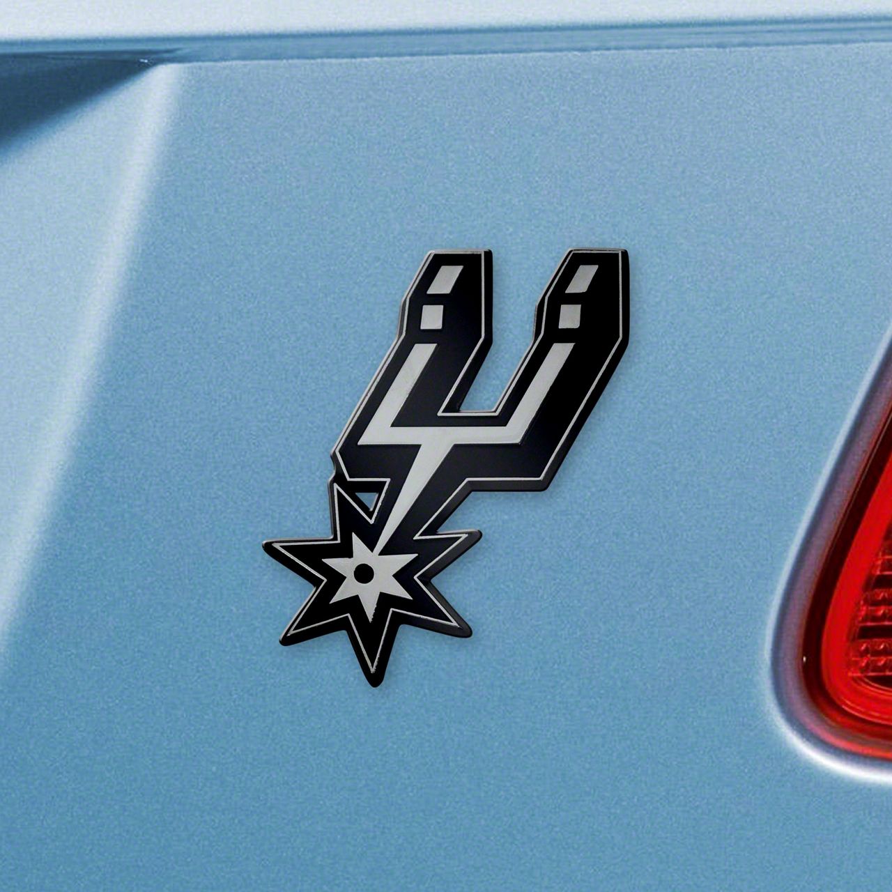 Mustang San Antonio Spurs Emblem; Chrome (Universal; Some Adaptation ...
